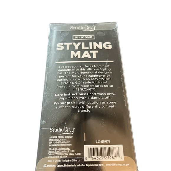 studio dry | Hair | Studio Dry Silicone Styling Mat 2 X 16 Cm Black ...